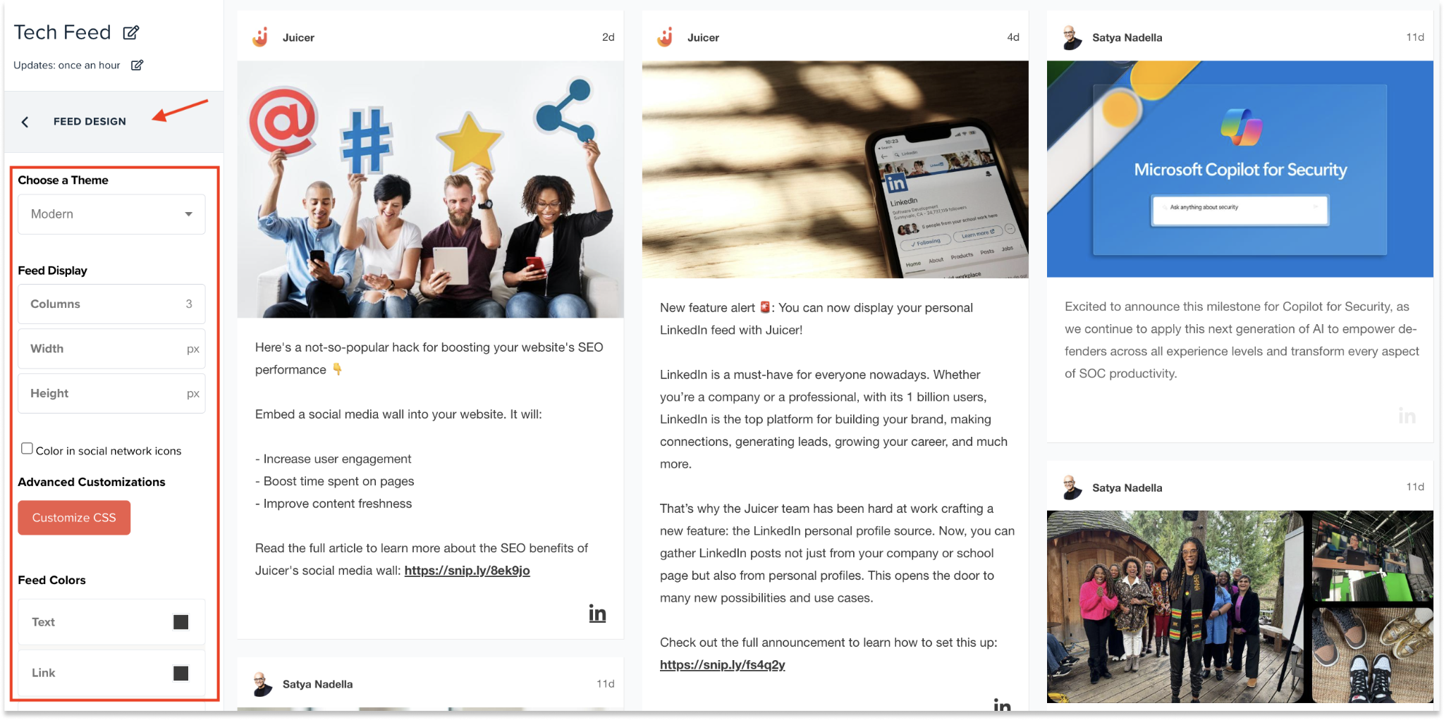 How to Add a LinkedIn Feed to Shopify Website