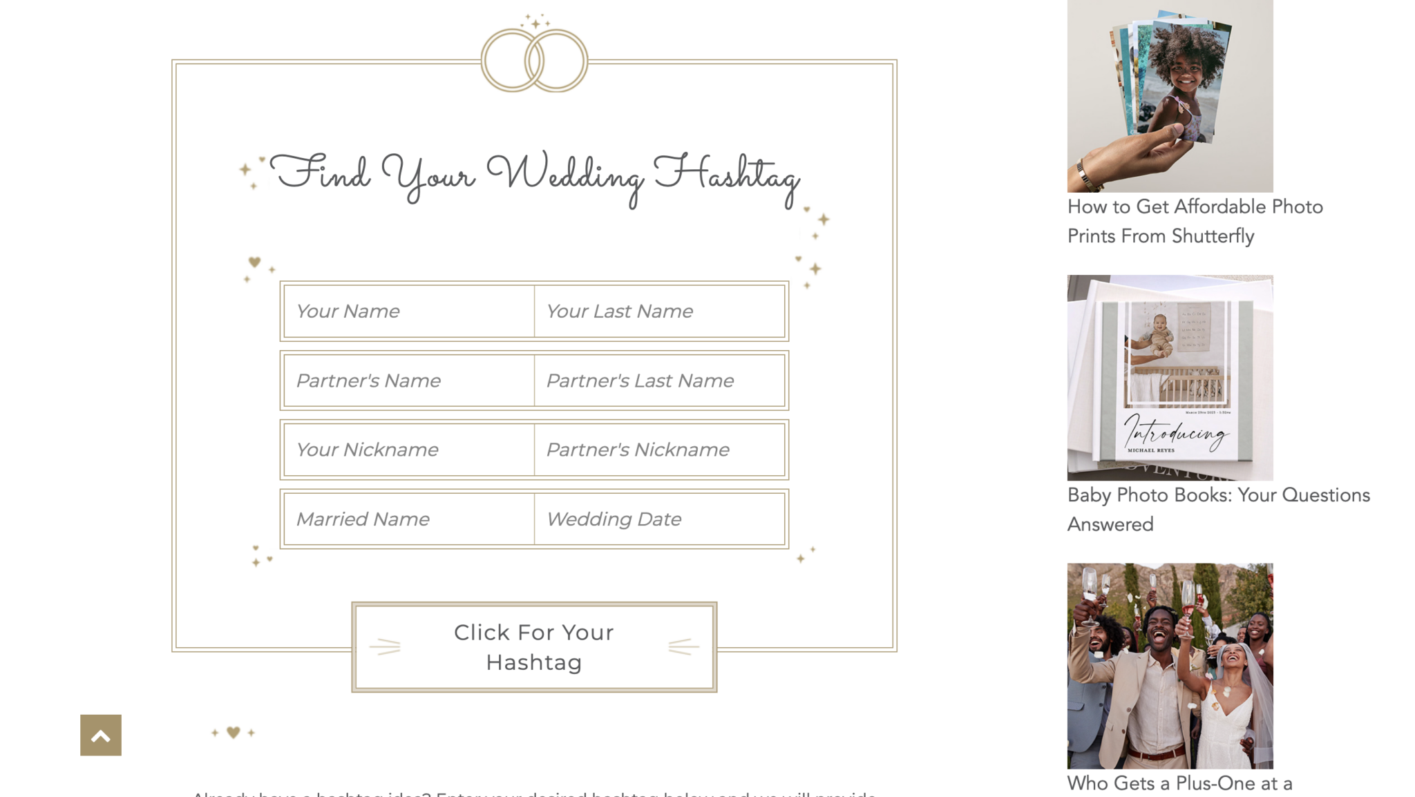 The Top 7 Best Wedding Hashtag Generators