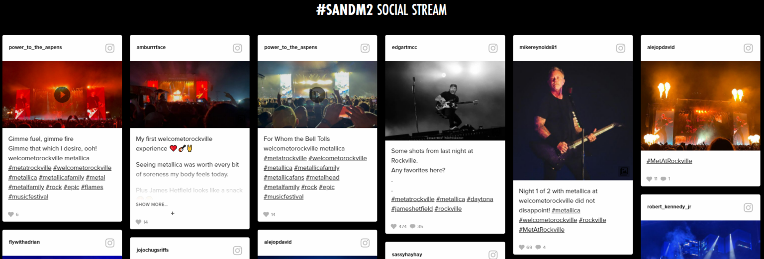 Social Media Feed on Website Examples